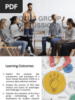 Focus Group Discussion Flow Guide | PDF | Focus Group | Human Communication