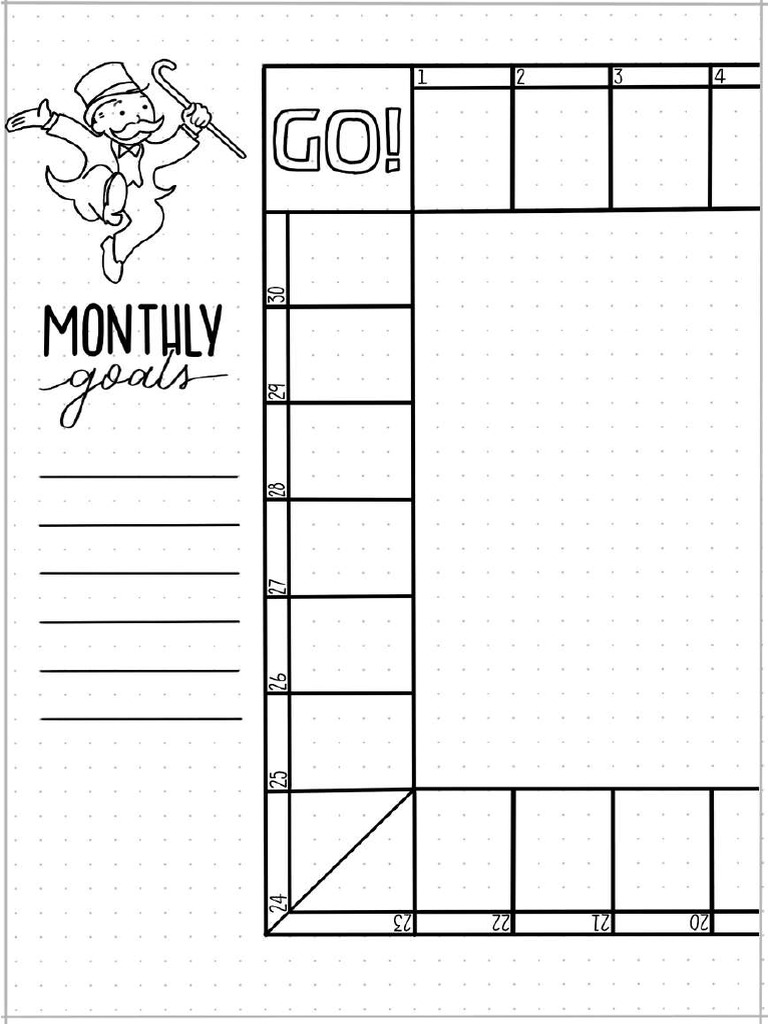 Blank Monopoly Spread | PDF
