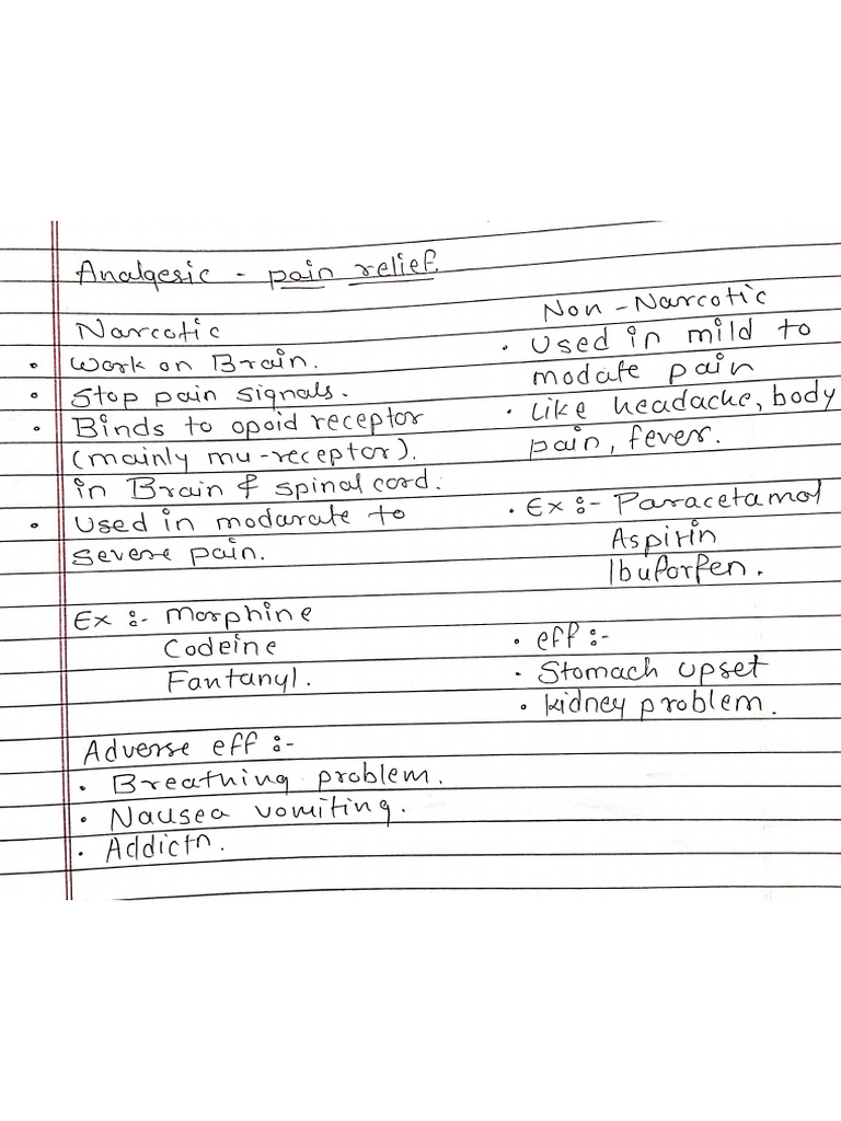 Narcotics ND Morphine ? ? | PDF