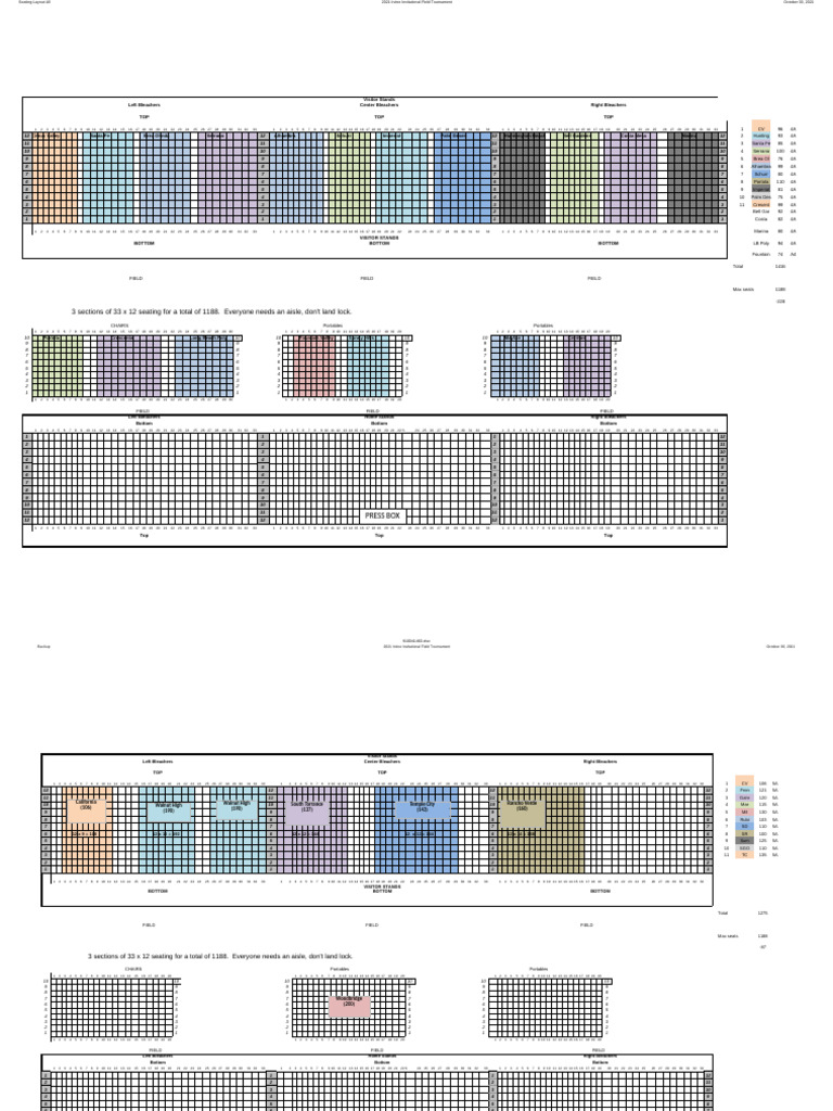 2023 CSBC Seating Chart 4A | PDF