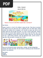 Class 1 Autumn Break Homework | PDF