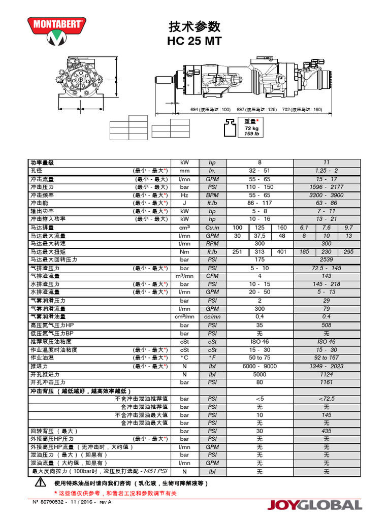 HC25参数Tech Spec25MT Cn | PDF
