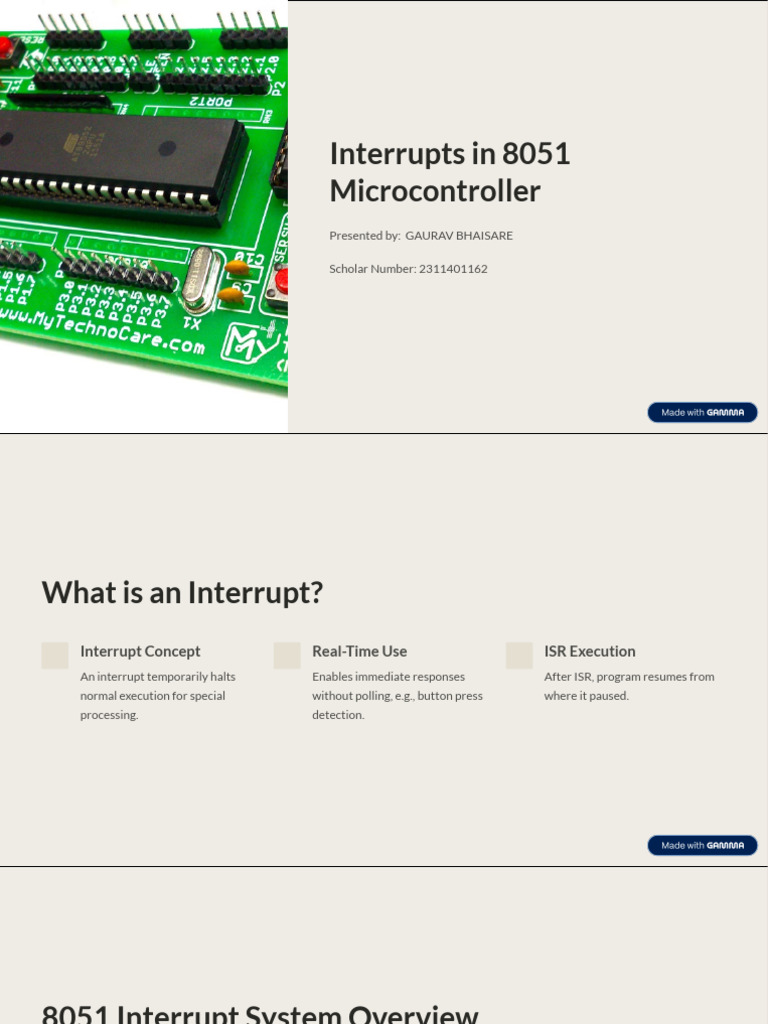 Interrupts in 8051 Microcontroller | PDF | Office Equipment | Computer Hardware