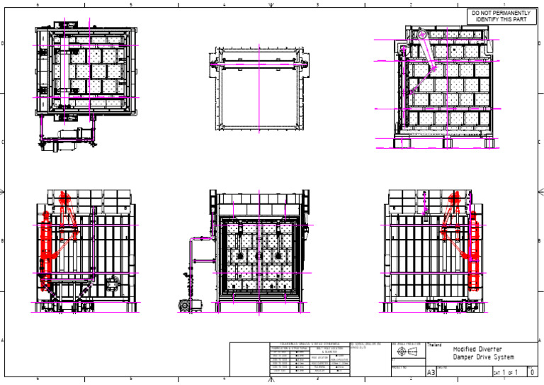 Modified Diverter Damper Drive System Drawing | PDF | Metalworking ...