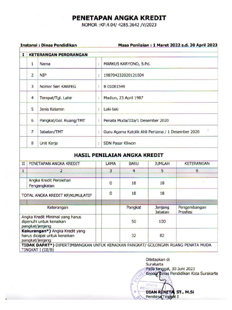 Contoh Pak | PDF