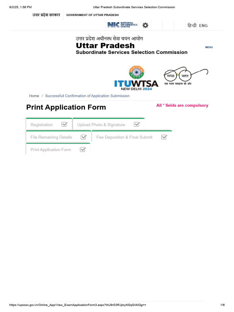 UPSSSC PET 2025 Application Details | PDF