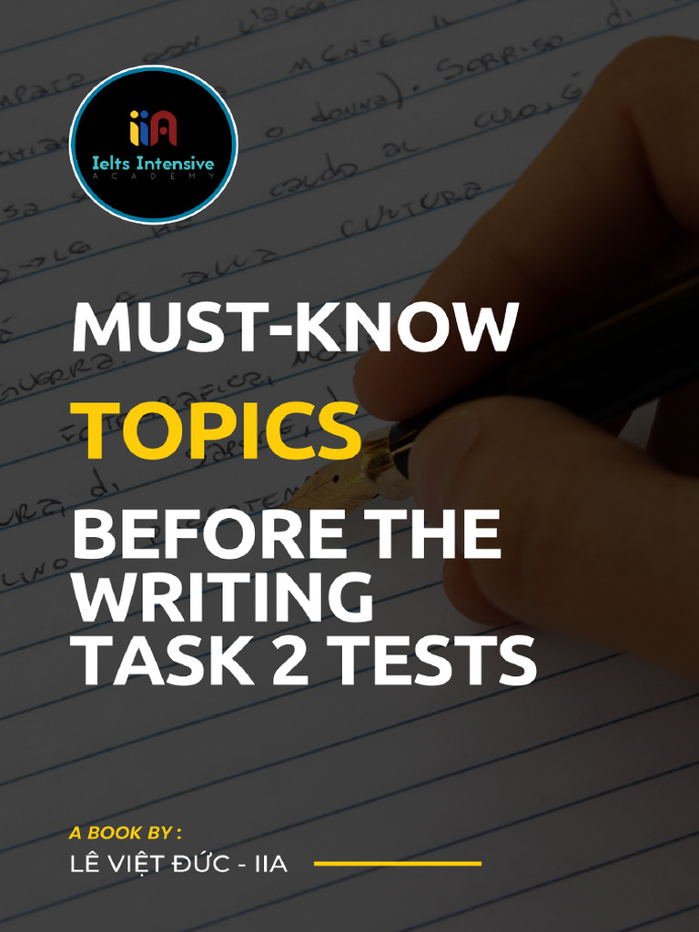 Must-Know Topics Before The Writing Task 2 Test | PDF