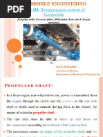 Unit 5-Drive Lines, Final Drive - Rear Axle | PDF | Axle | Gear