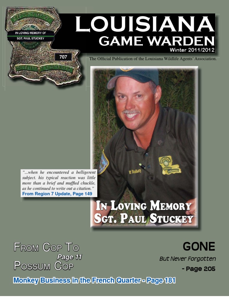 Louisiana Game Warden Magazine - Winter 2011 | PDF | Hunting | Police ...
