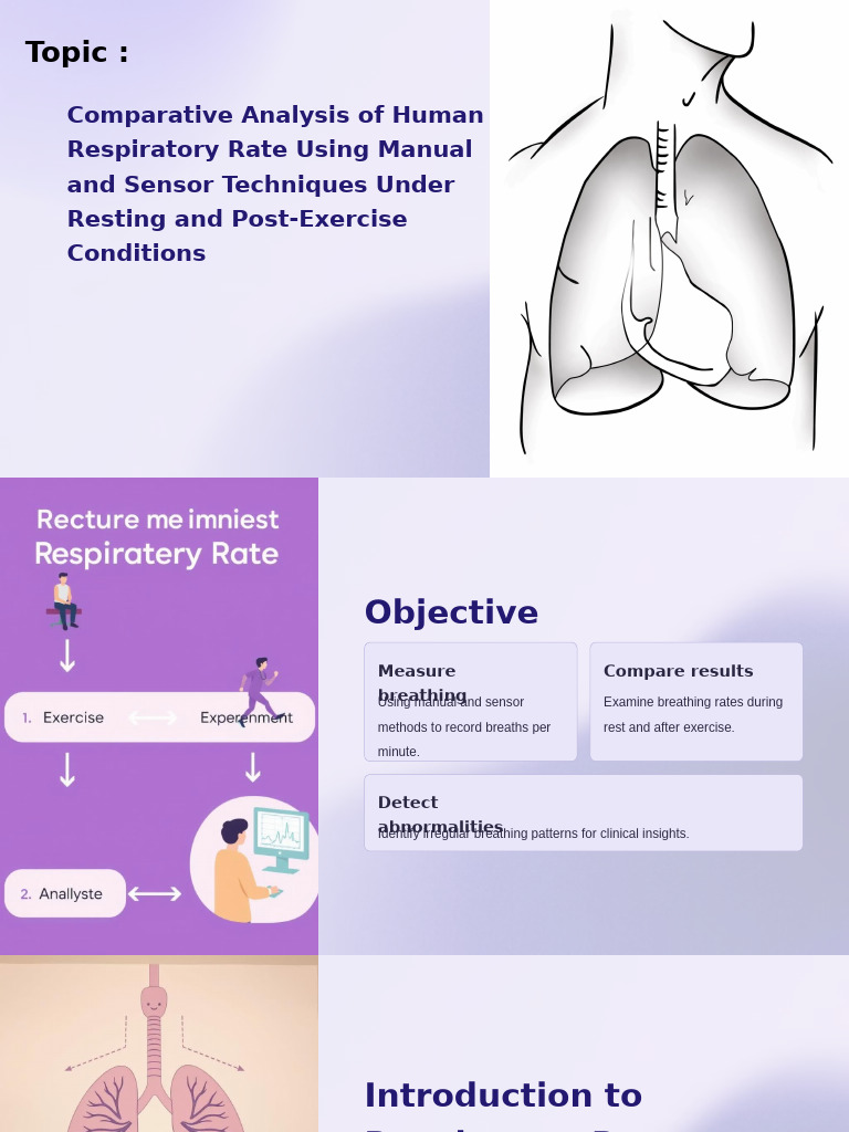Comparative Analysis of Human Respiratory Rate | PDF | Breathing ...