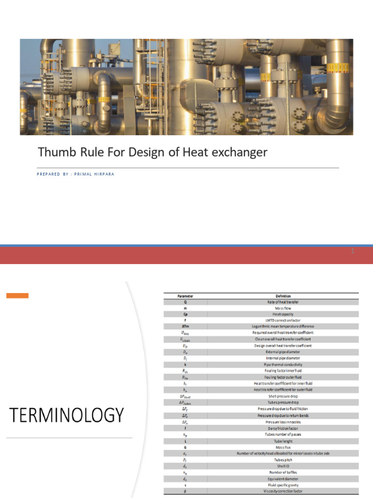 Heat Exchanger Design Guidelines | PDF | Heat Exchanger | Pipe (Fluid ...