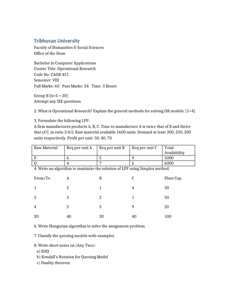 Operational Research 2021 | PDF | Mathematical Optimization | Computer Science