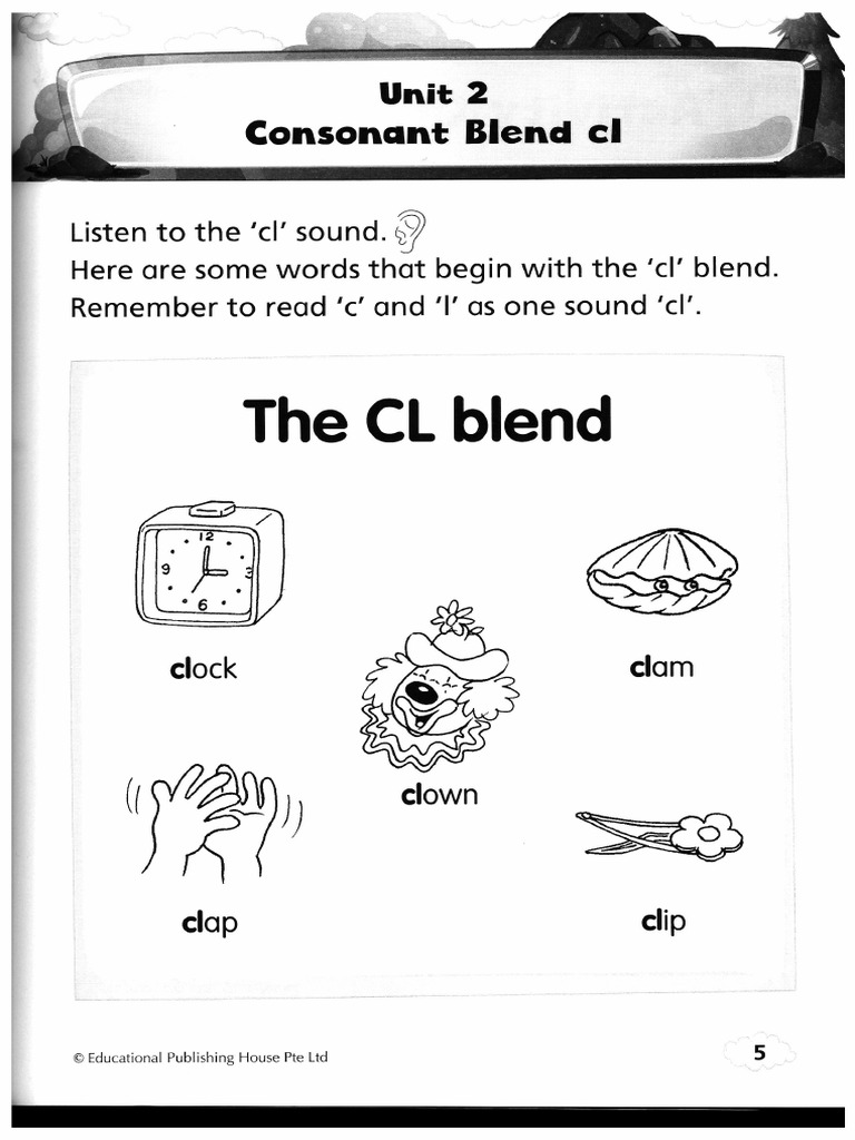 Unit 2 Consonant Blend CL | PDF