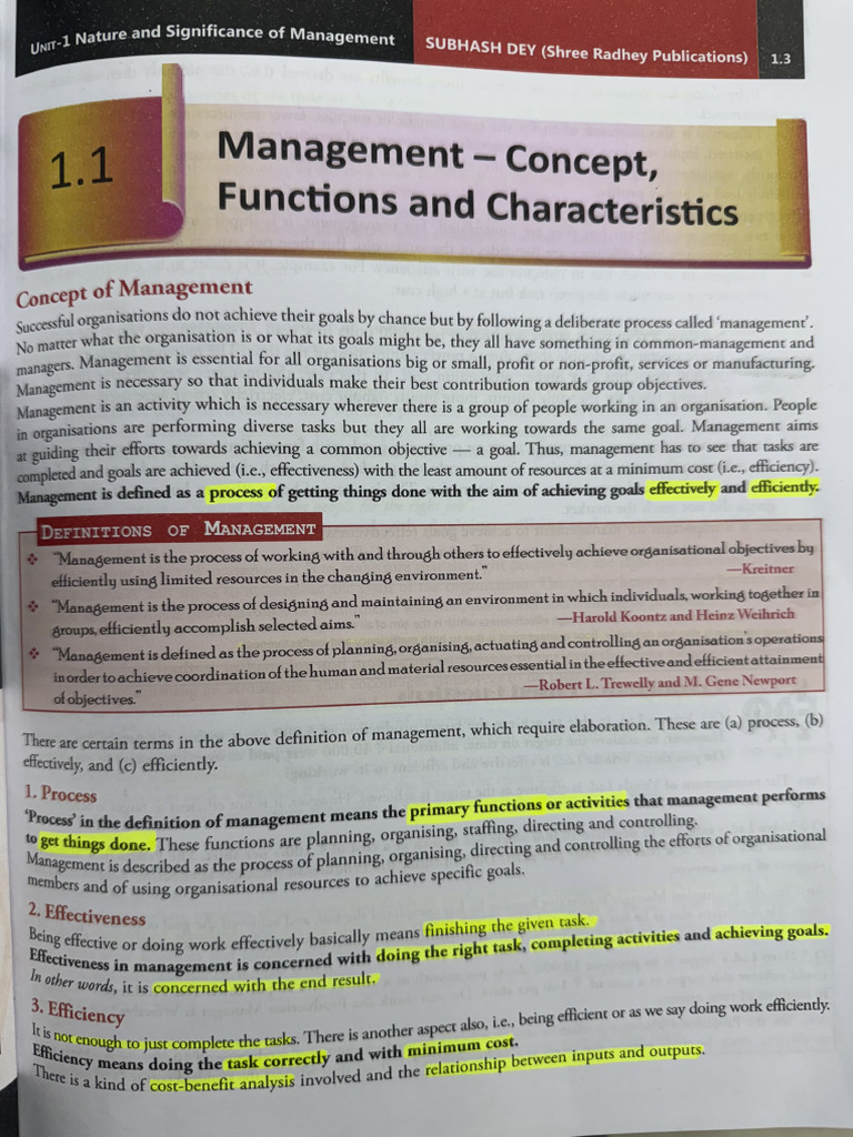 BST CH 1 Management | PDF