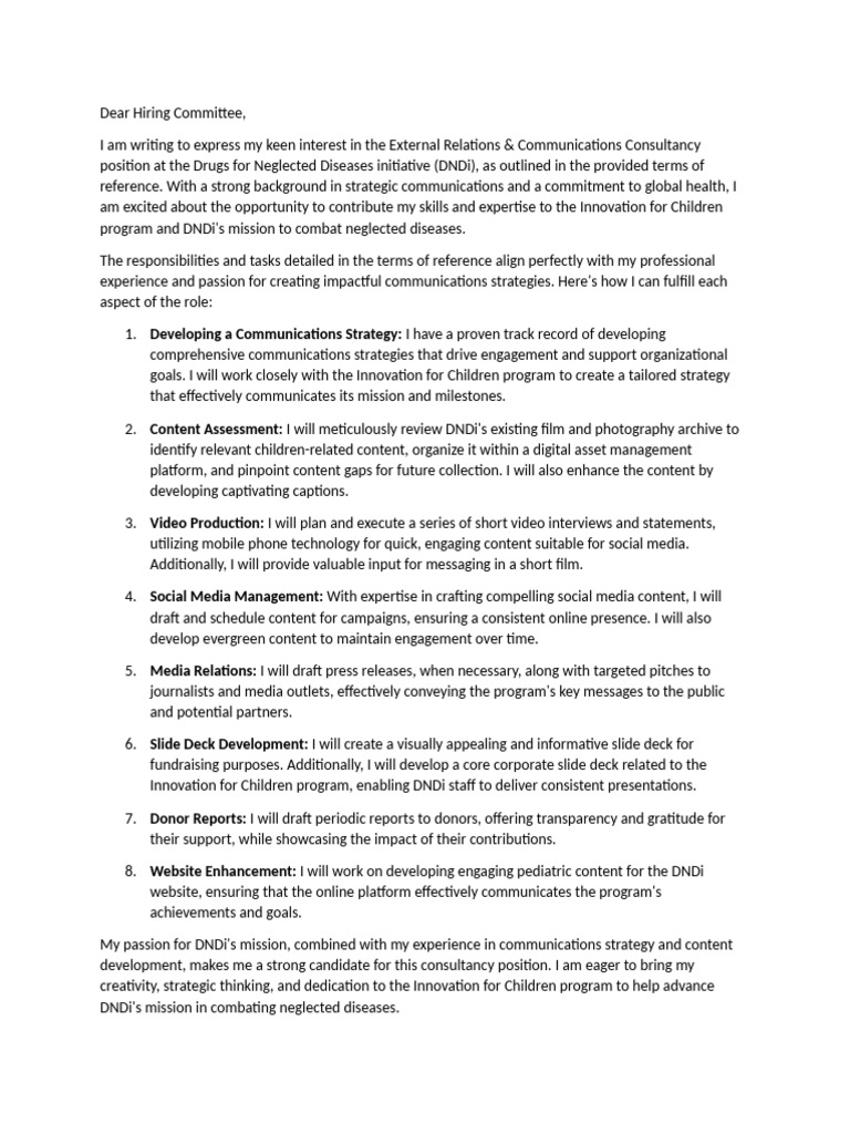 External Relations & Communications Consultancy | PDF | Communication ...