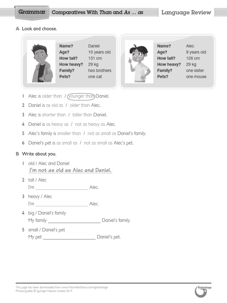 Comparatives Than As As | PDF