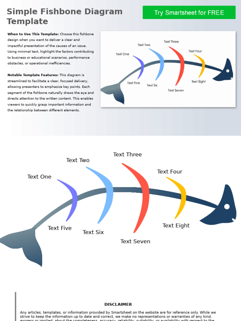 Simple Fishbone Diagram Template | PDF