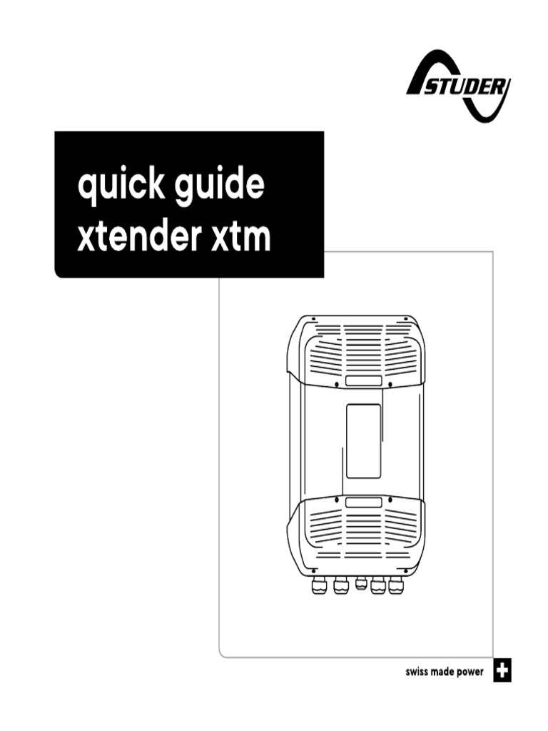 Quickguide Xtender XTM Def | PDF