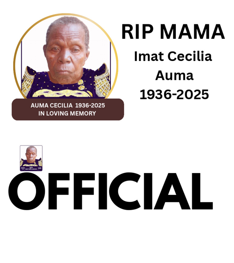 Rip Mama: Imat Cecilia Auma 1936-2025 | PDF