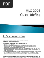 MLC Inspection Checklist | PDF | Sailor | Occupational Safety And Health