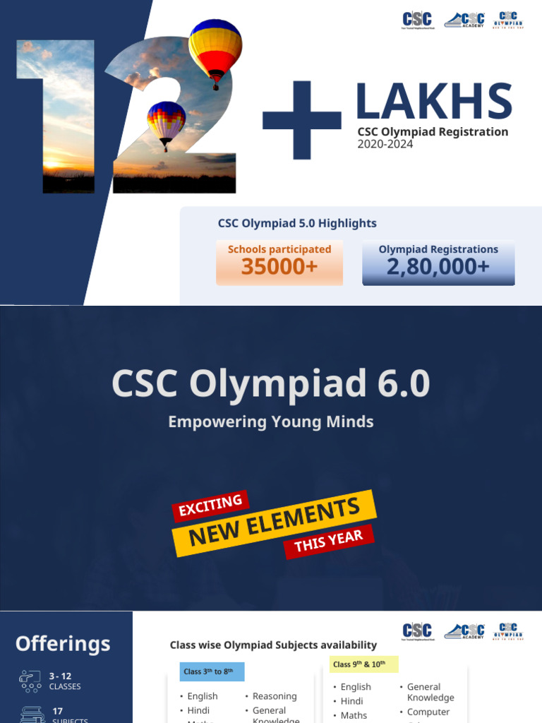 CSC Olympiad PPT For Schools | PDF