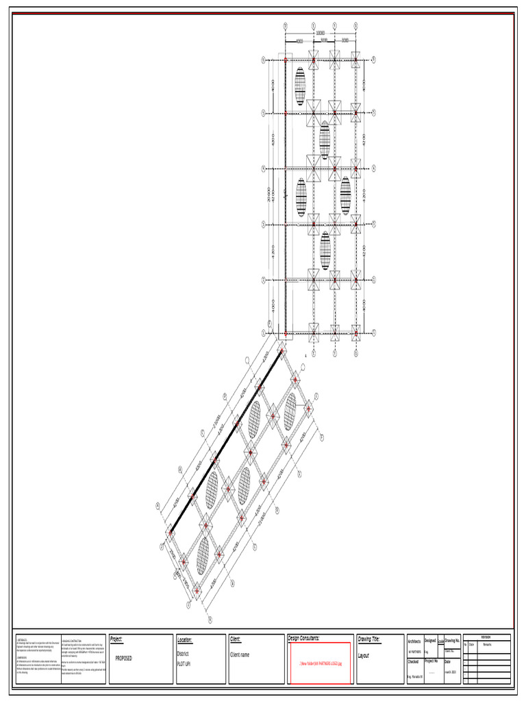 Tsd1-Structural-show Room Nickson Foundation Layout-Titleblock | PDF | Materials | Structural ...