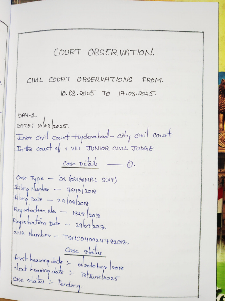 Civil Court Observation | PDF
