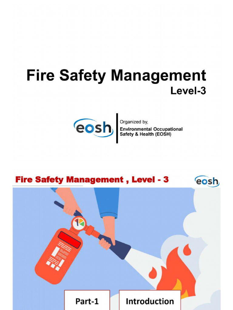 EOSH UK Fire Safety Management Level 3 | PDF