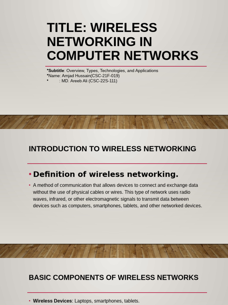 Wireless Networking | PDF