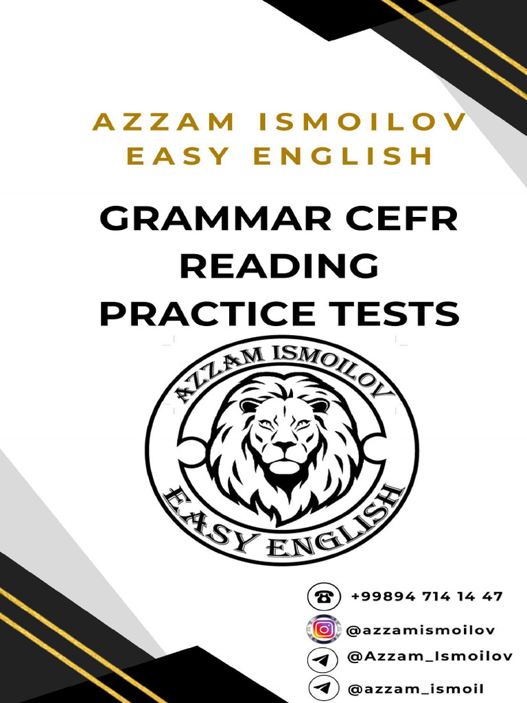 10 Cefr Reading Practice Tests.@Azzam - Ismoilov | PDF | Miss Marple ...