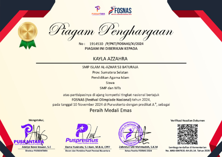 Piag - Pendidikan Agama Islam - FOSNAS 2024 | PDF