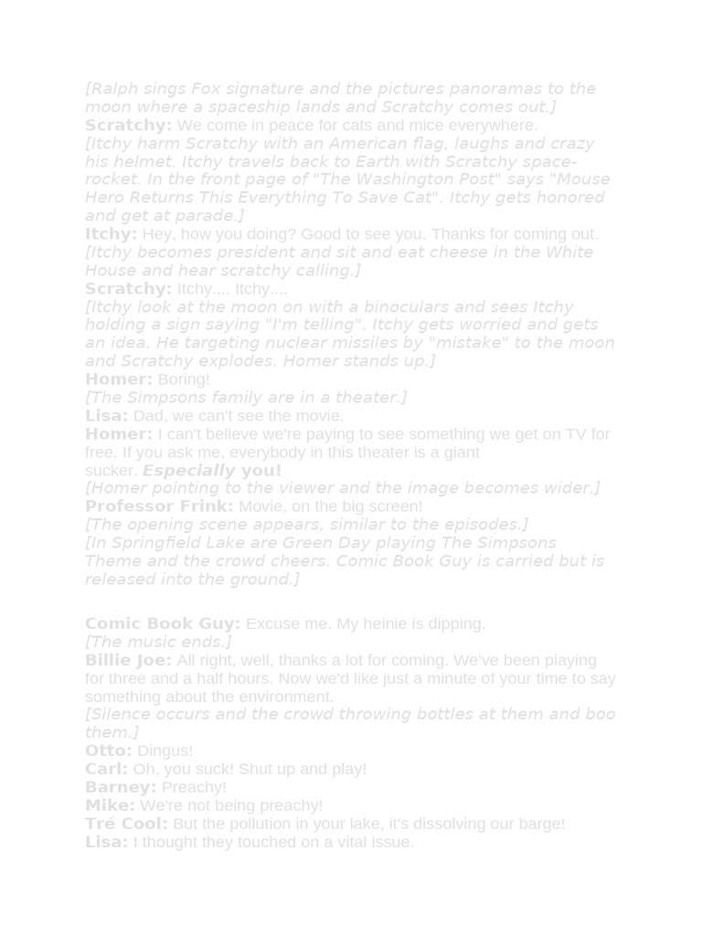 Tom Hanks Is A Man Named Homer | PDF | Bart Simpson | Lisa Simpson