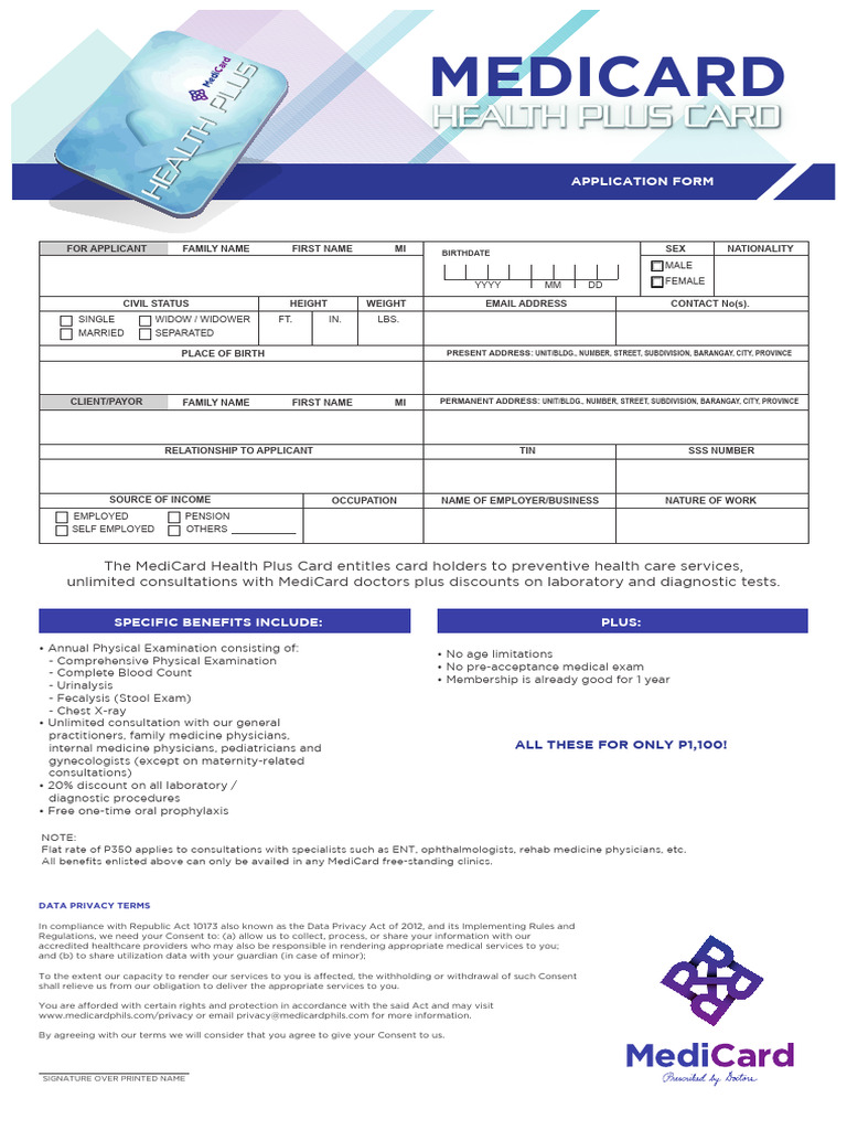 MediCard Health Plus Form | PDF | Trade Secret | Medicare (United States)