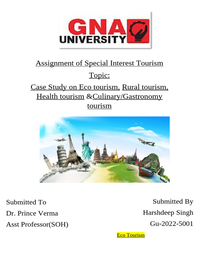 Special Interest Tourism Case Study | PDF | Tourism