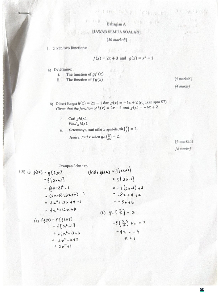 Skema k2 Addmath f4 | PDF