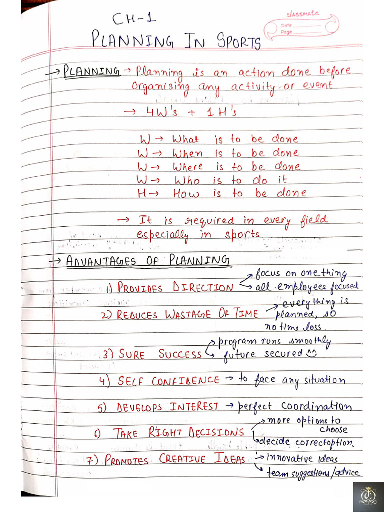 Sports Event Management Class 12 Guide | PDF