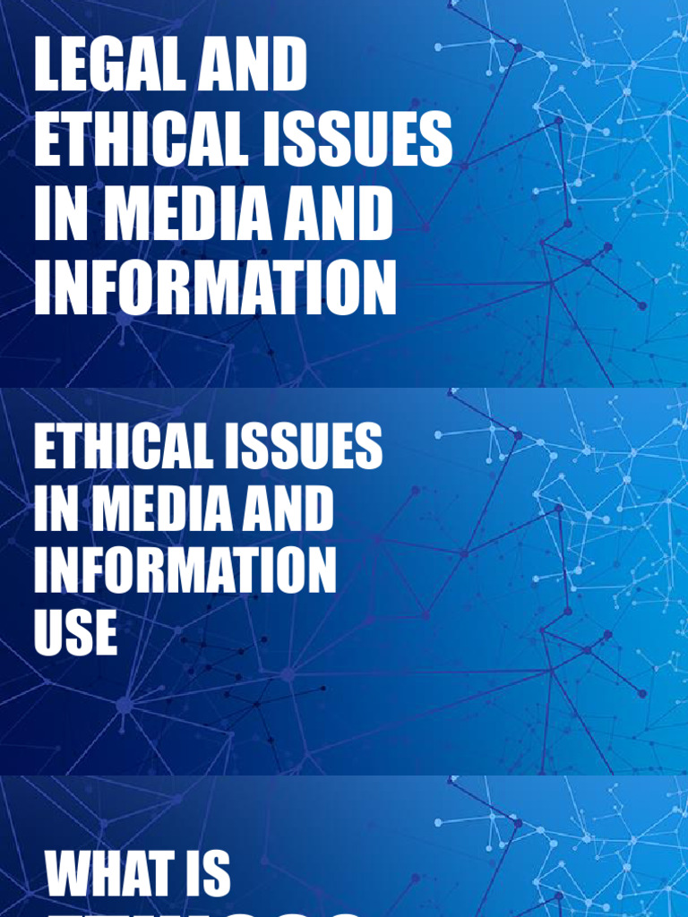 Media Ethics: Key Legal Issues | PDF