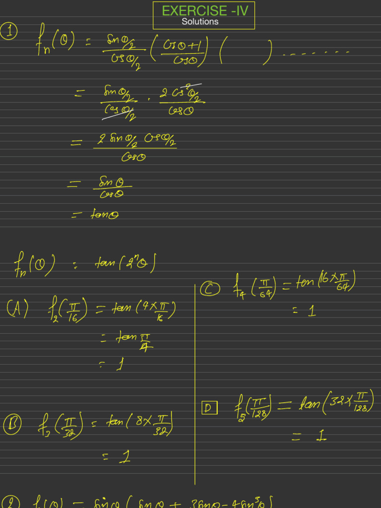 Compound Angles Micro Xi (Trigonometry) | PDF