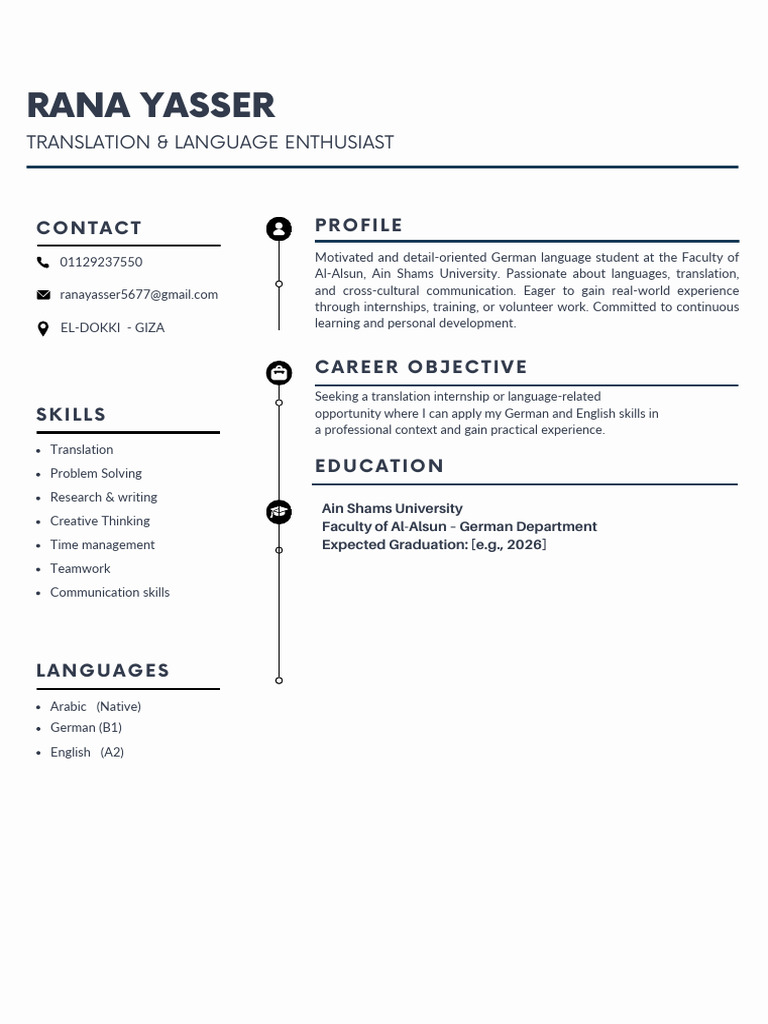 Rana Yasser CV Resume | PDF