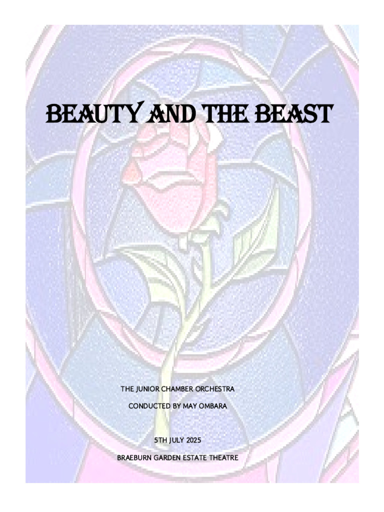 Beauty and the Beast Concert Program | PDF | Choir | Orchestras