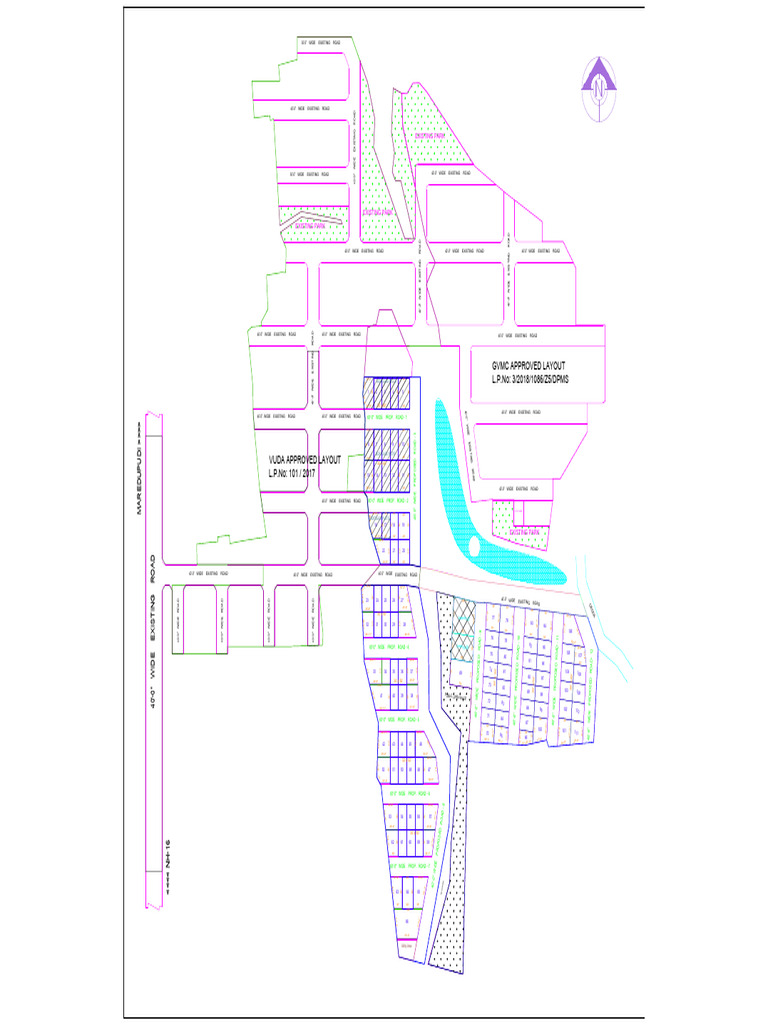 VUDA & GVMC Approved Layout Plan | PDF