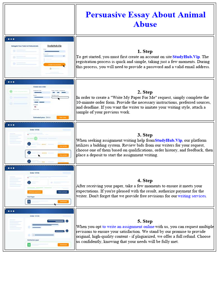 Persuasive Essay About Animal Abuse | PDF | Transportation Security ...