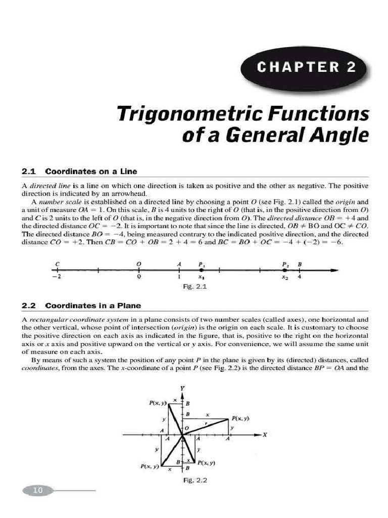 Trigonometric Functions of A General Angle | PDF