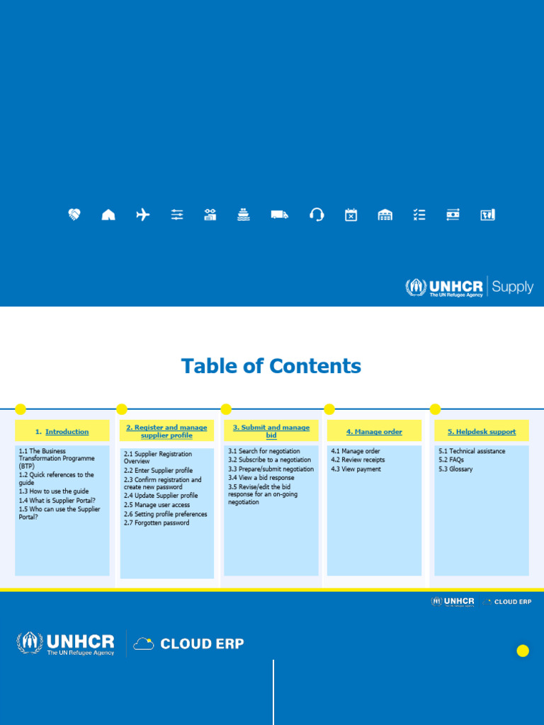 Annex I - UNHCR Supplier Portal Self-Register Guidelines | PDF ...