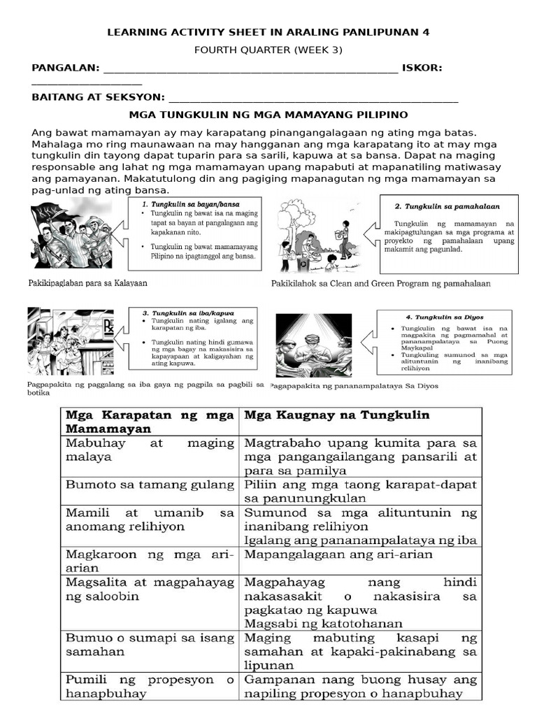 Las Ap4 q4 Week 3 4 | PDF