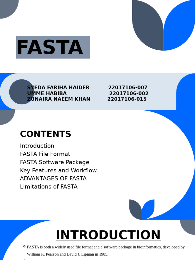 FASTA | PDF | Sequence Alignment | Bioinformatics