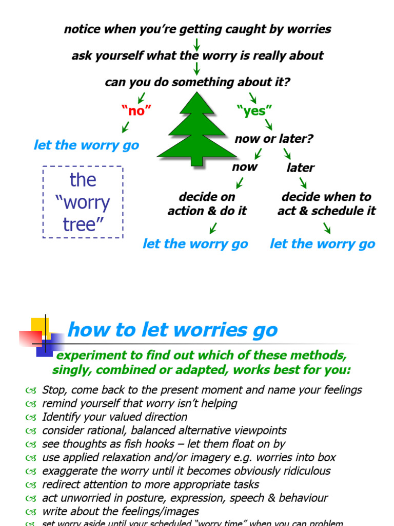 BÀI CUỐI-handout-GAD- Worry Tree and Coping Methods | PDF