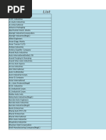 Pantnagar Sidcul - List1 | PDF | Secondary Sector Of The Economy