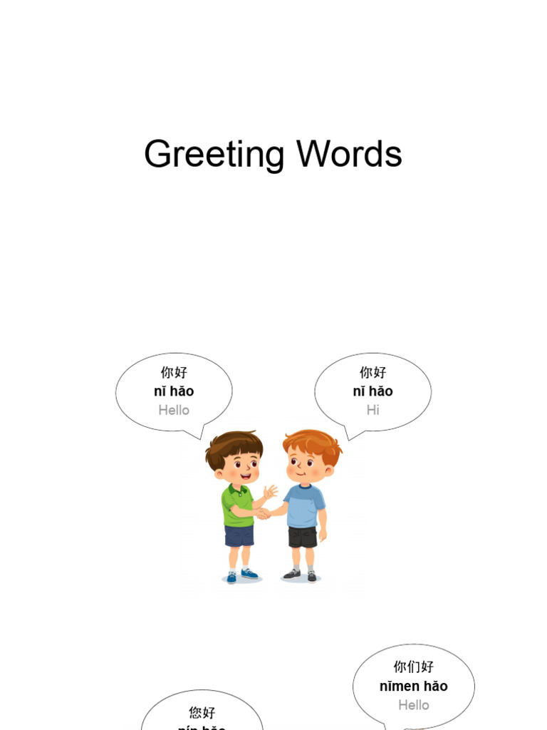 Greeting Words | PDF