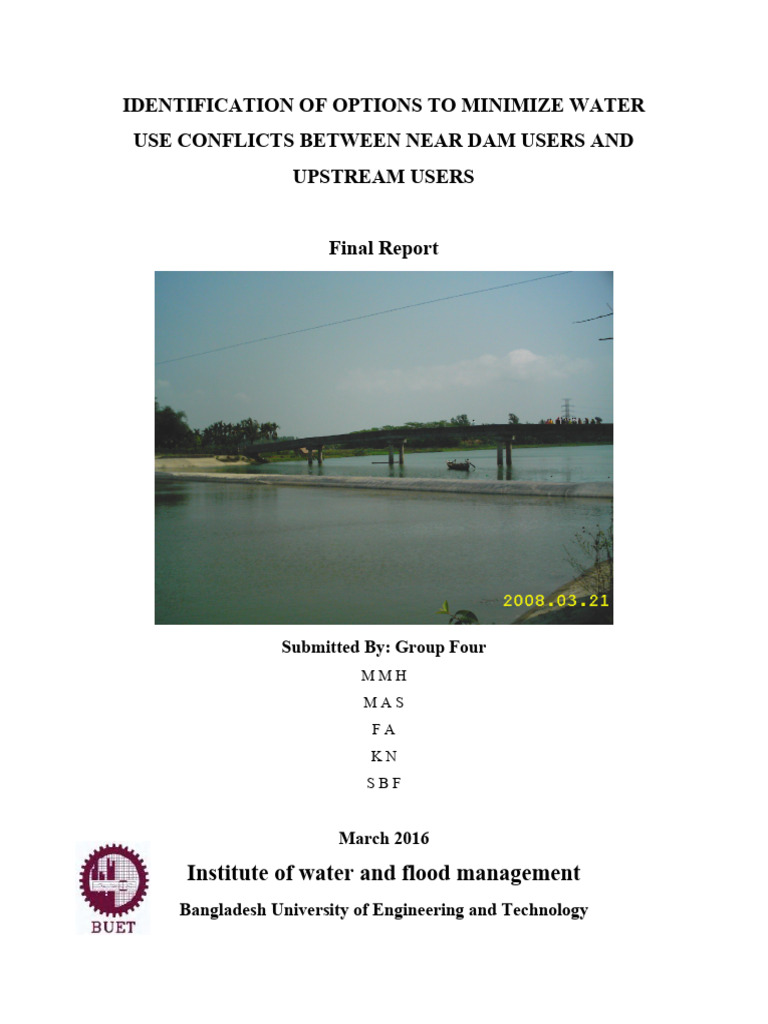 BRD Report Conflict Resolution | PDF | Flood | Dam